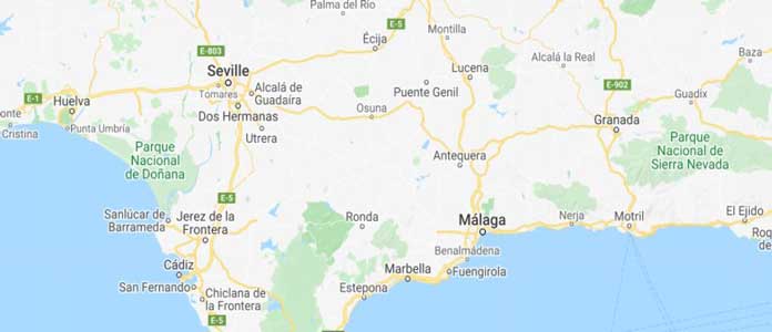 Map Of Spain. Mainland Areas, Islands & Colonies